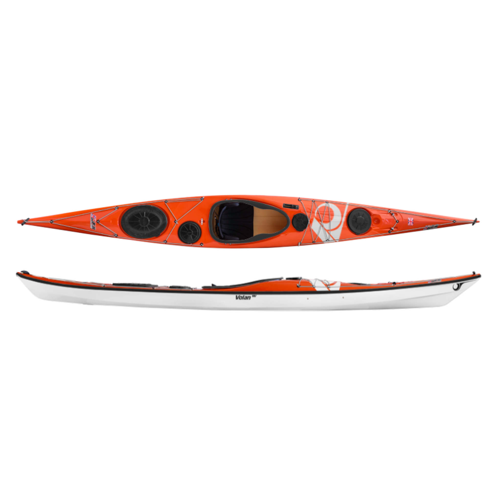 Kayak Volan 156 Lightweight Kevlar/Carbon Poppy Red/White/Black – Kayak ...